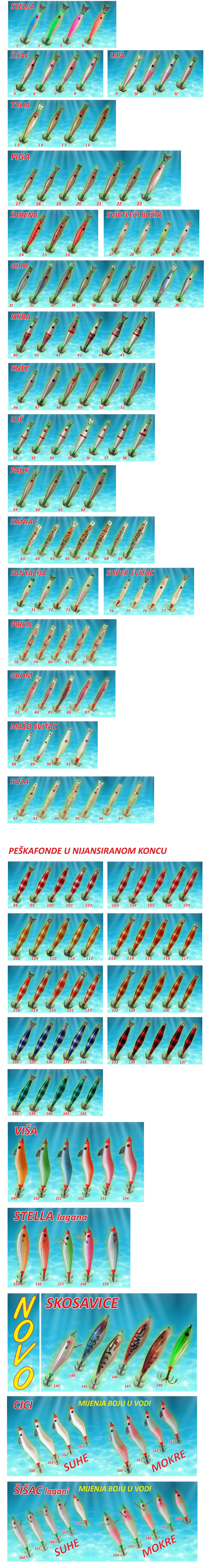 Mala ribica - peškafonde i olovnice